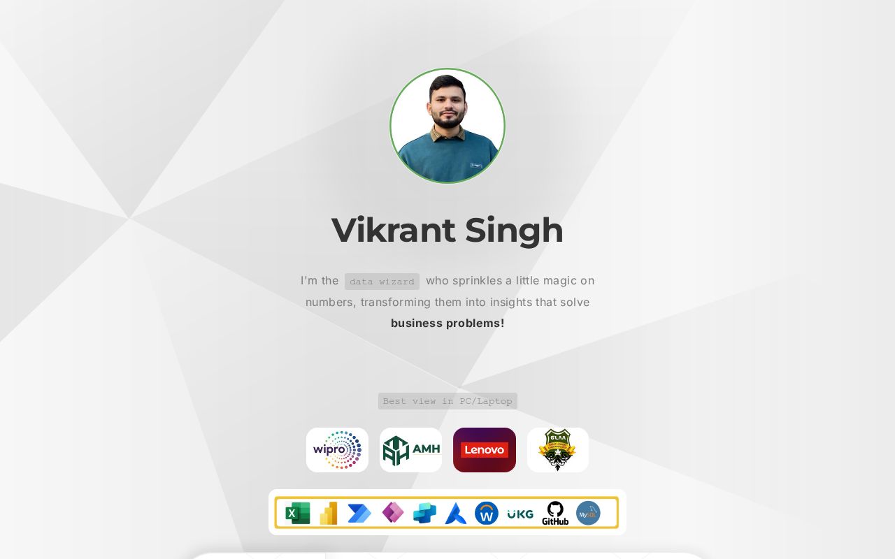 Vikrant's Portfolio
